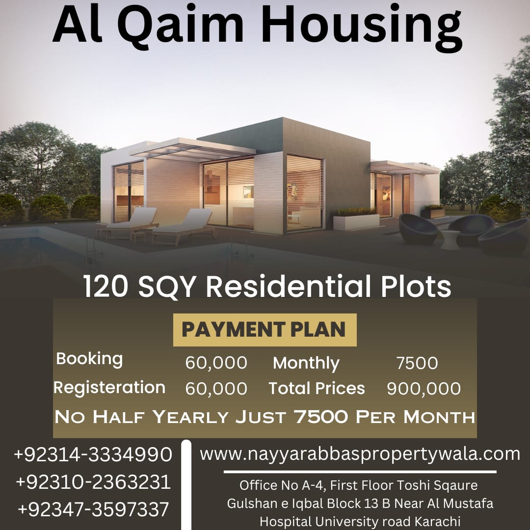 Al qaim housing karachi | RealtorOnline | Nayyar Abbas